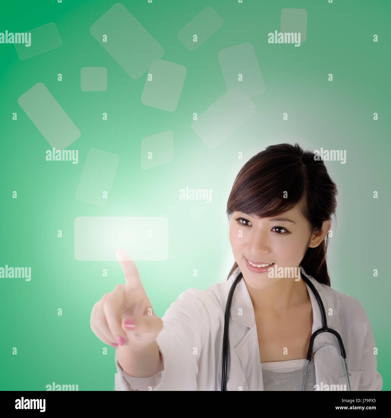 doctor physician medic medical practicioner woman health lady portrait ...