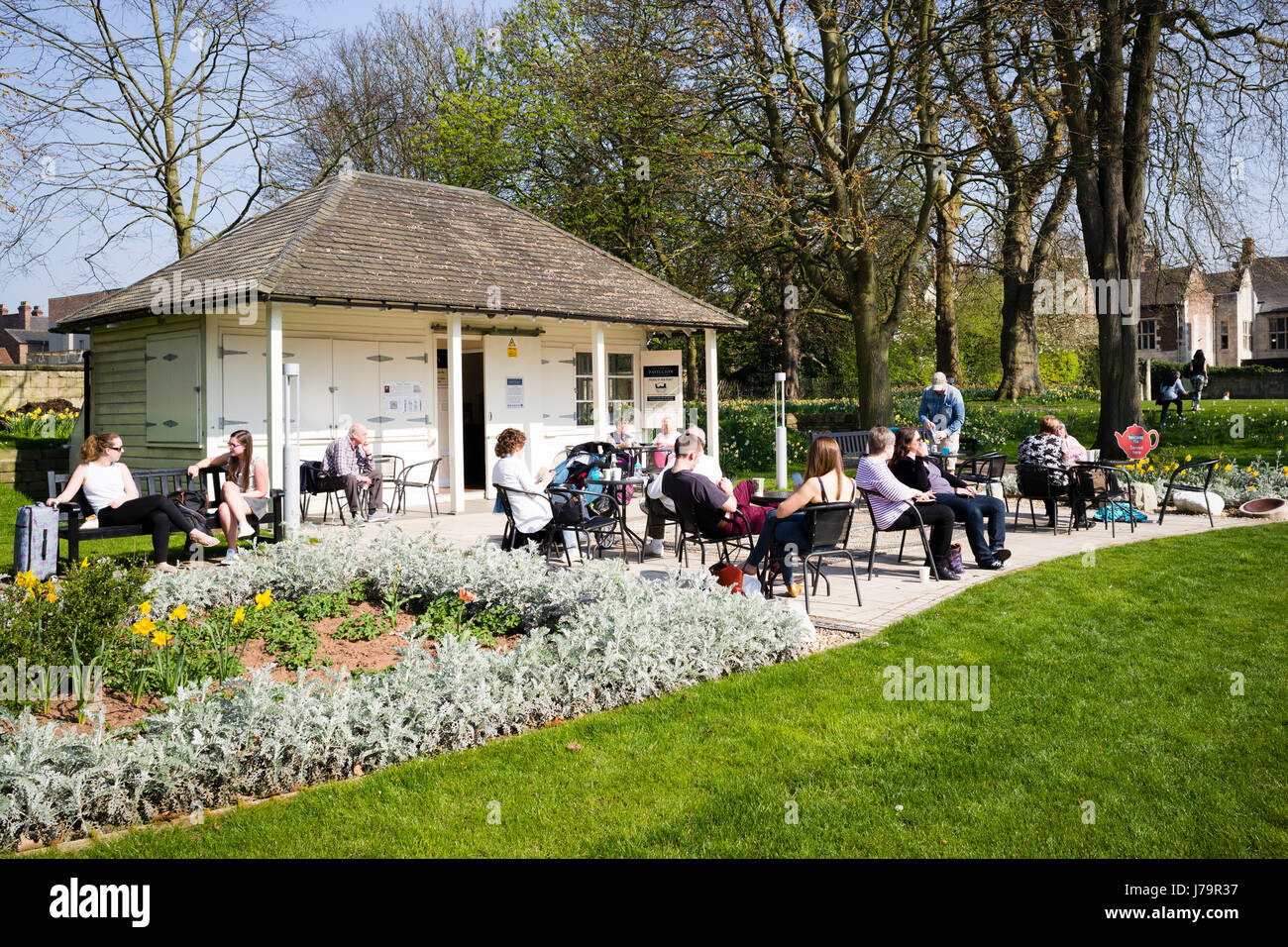 One of those rare Spring days, Museum Gardens, City of York, England ...