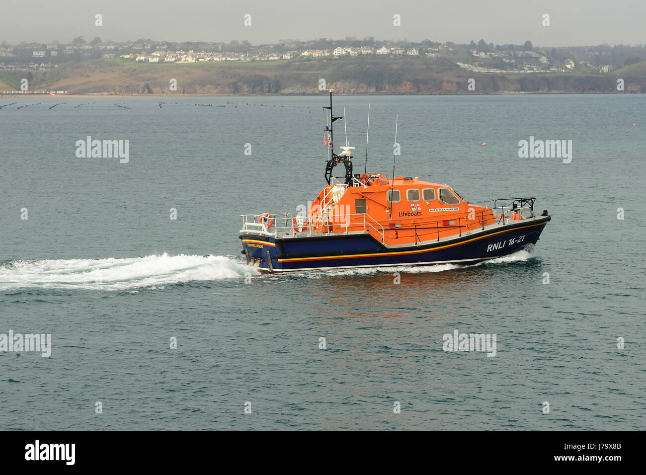 Portpatrick lifeboat "John Buchanan Barr" in Torbay, during a visit to ...