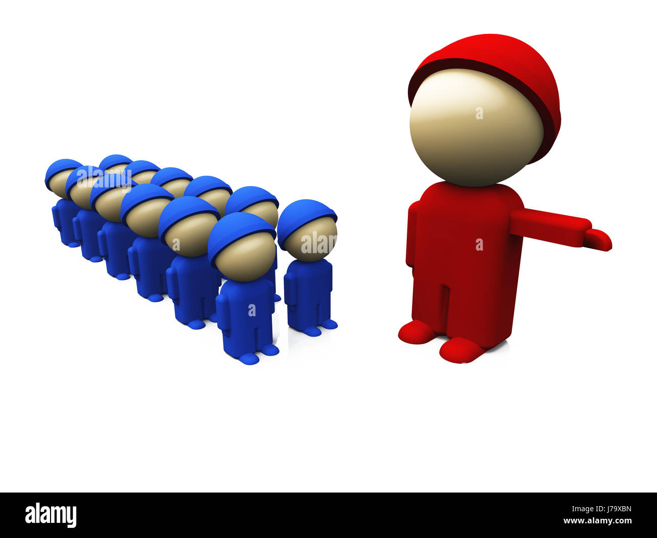 the troupe blue red 13 Stock Photo - Alamy
