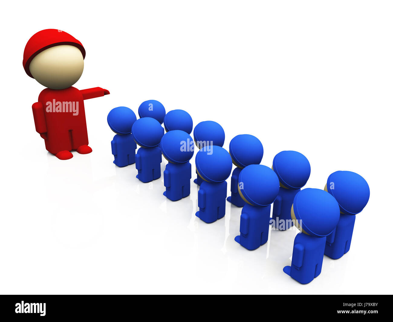 the troupe blue red 15 Stock Photo - Alamy