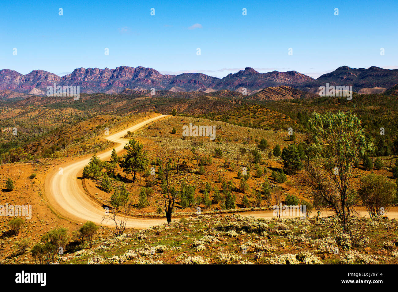 flinders range national park - panorama road Stock Photo - Alamy