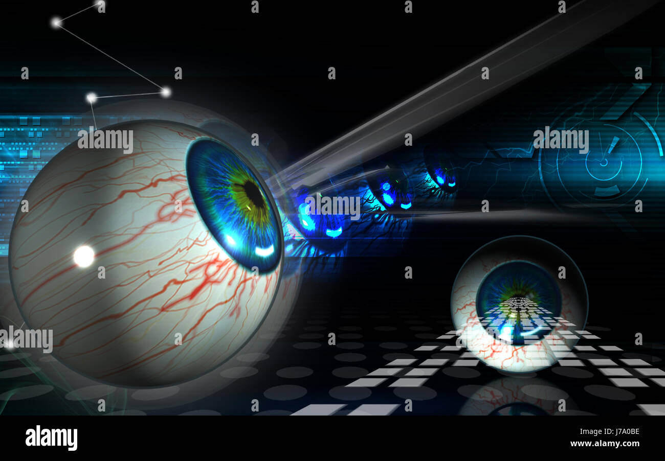blue education medicinally medical graphics colour science eye organ ...