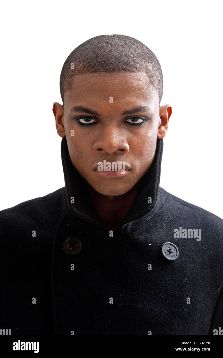 fashion male masculine black swarthy jetblack deep black African jacket ...