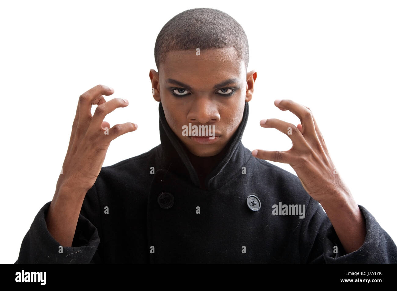 hand hands male masculine face African man hand hands isolated fashion ...