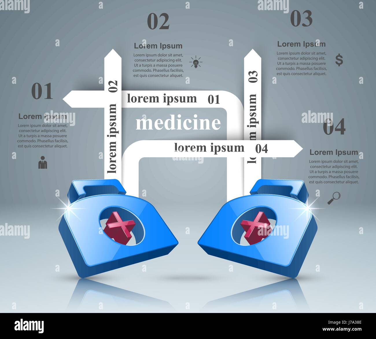 Health icon. 3D Medical infographic Stock Vector Image & Art - Alamy