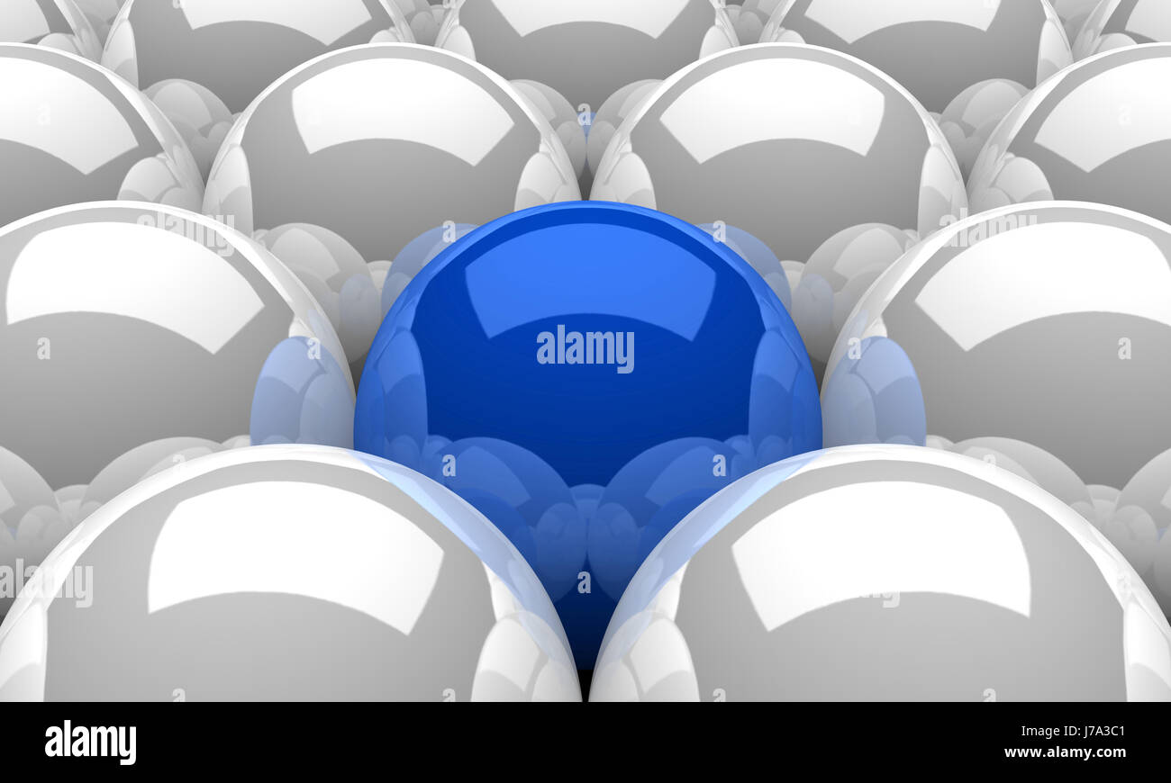 3d balls blue white 01 Stock Photo - Alamy
