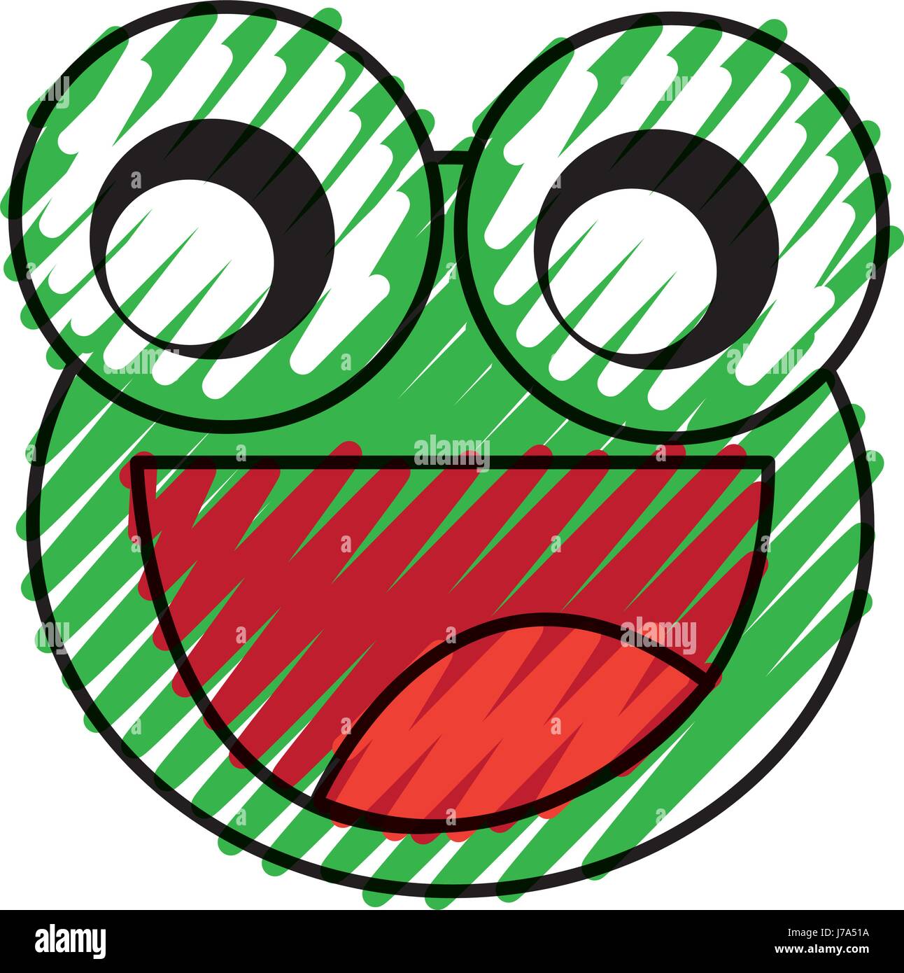 comic frog character icon Stock Vector Image & Art - Alamy
