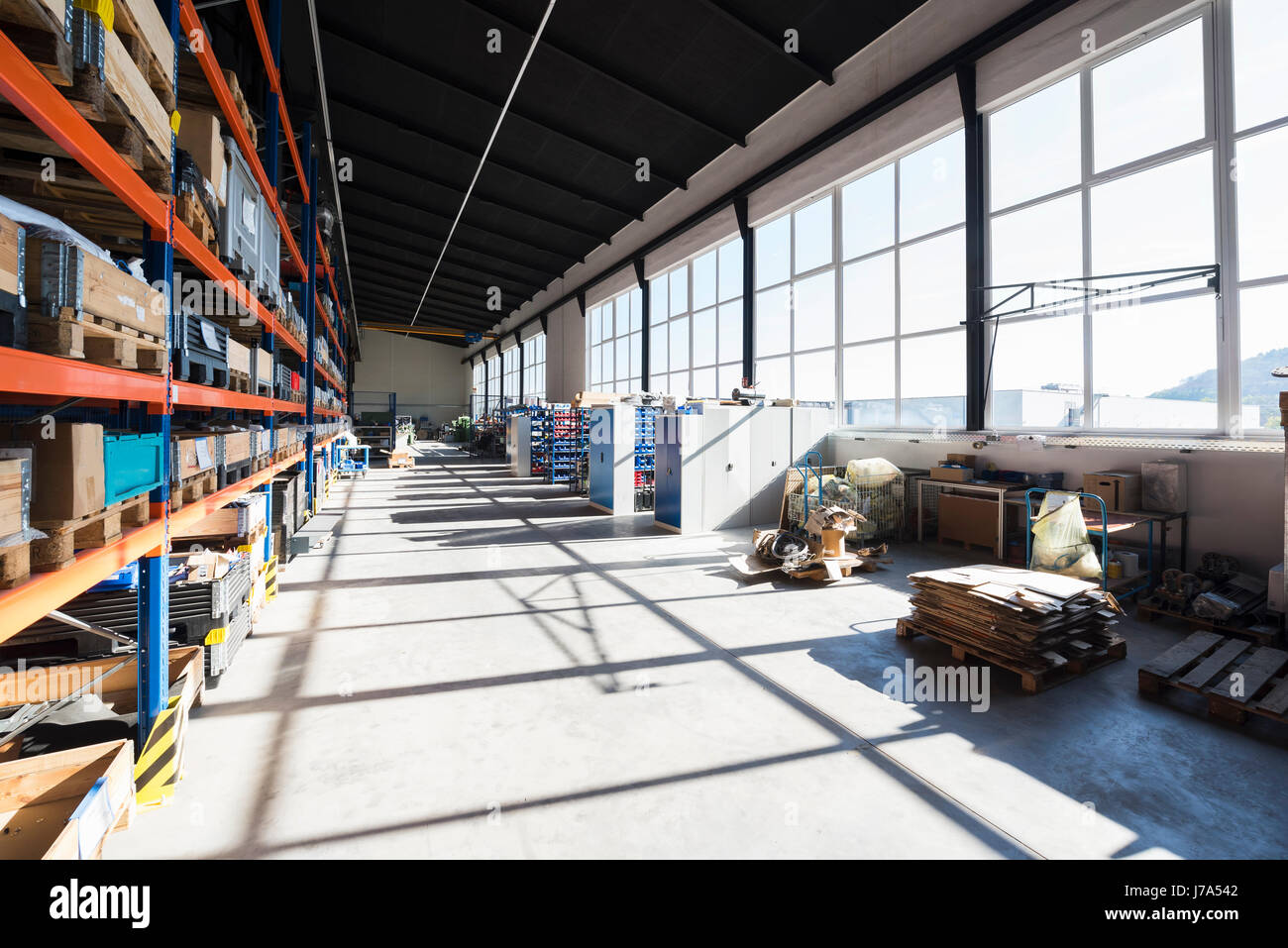 Factory shop floor Stock Photo - Alamy