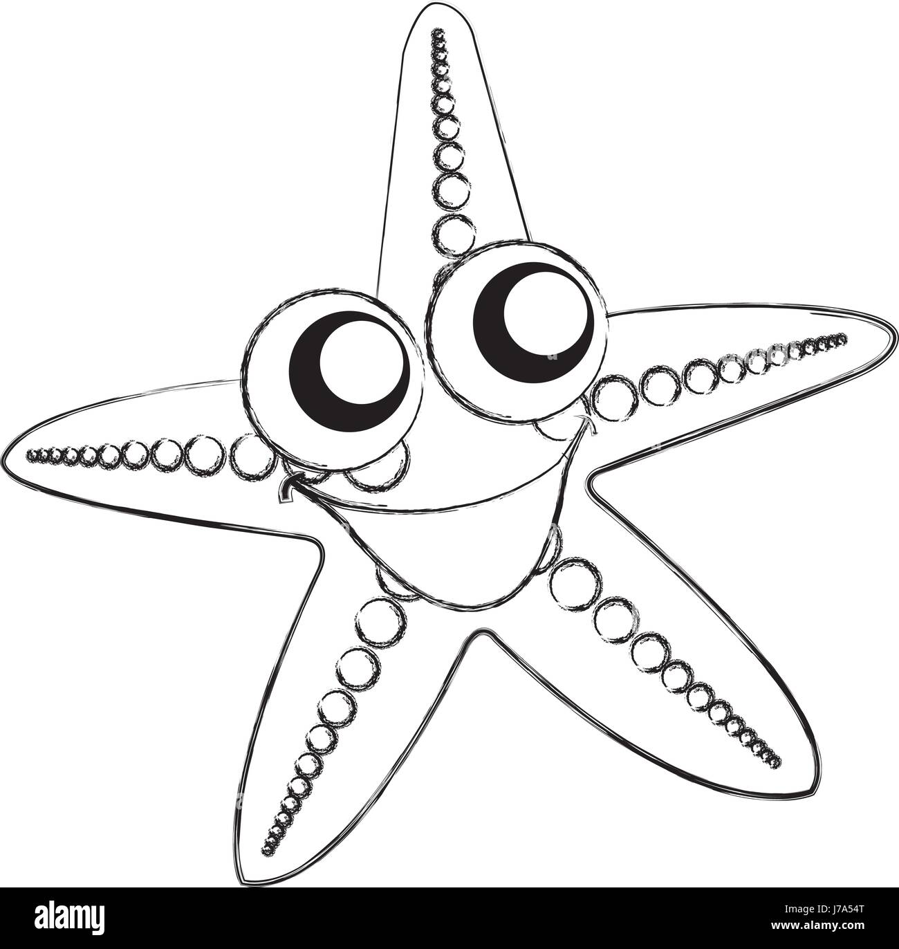starfish comic character icon Stock Vector Image & Art - Alamy