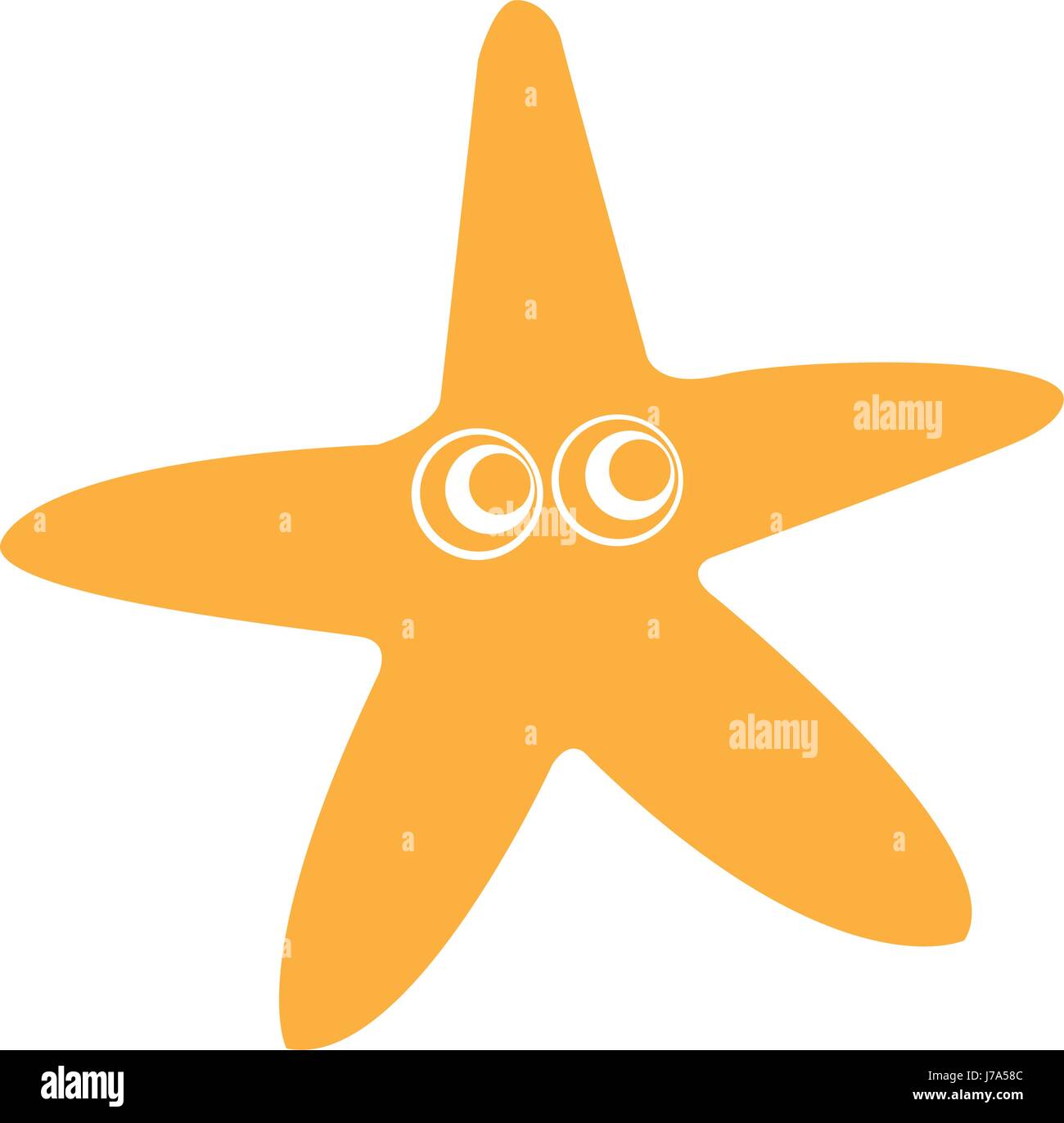 starfish comic character icon Stock Vector Image & Art - Alamy