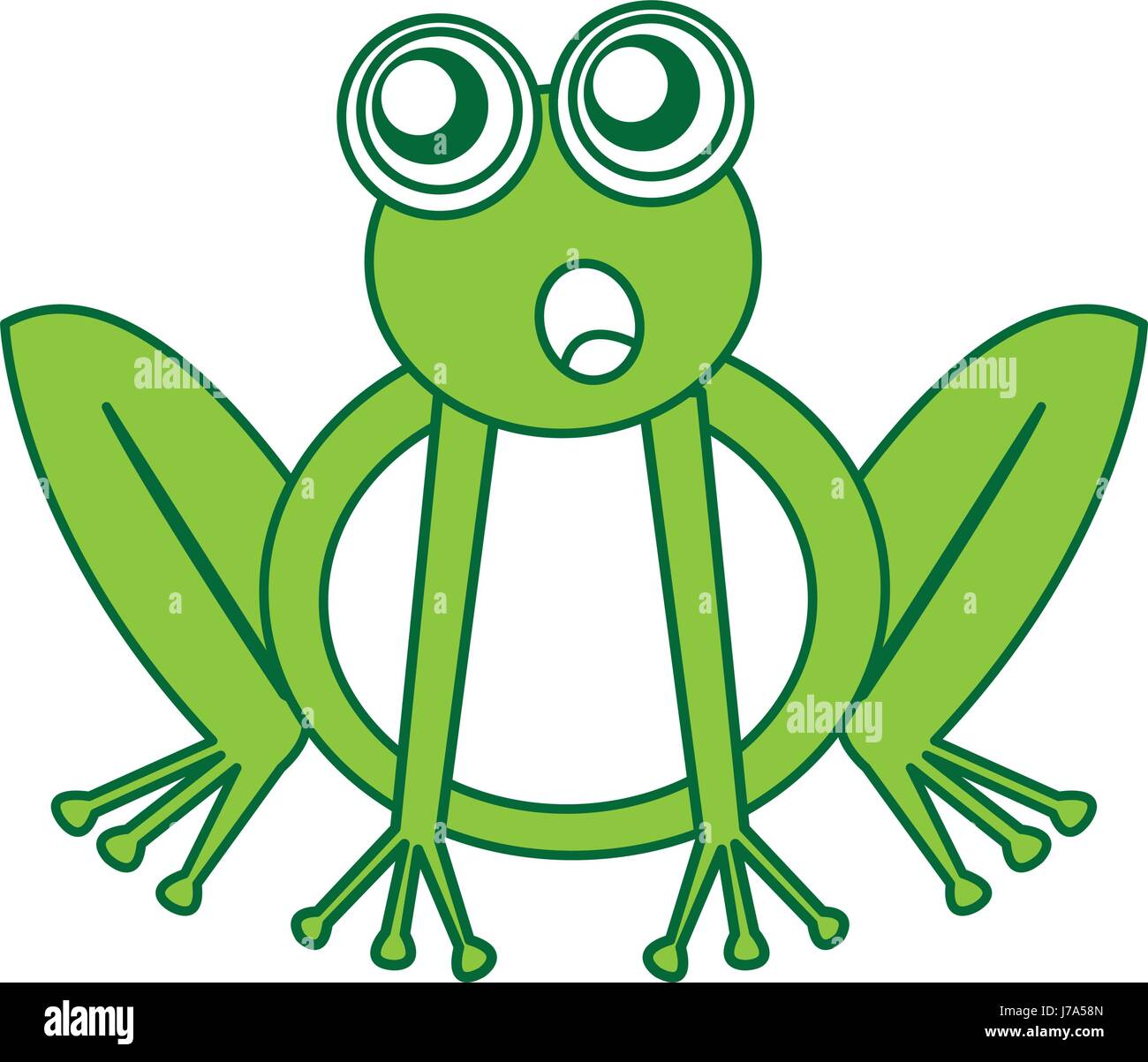 comic frog character icon Stock Vector Image & Art - Alamy