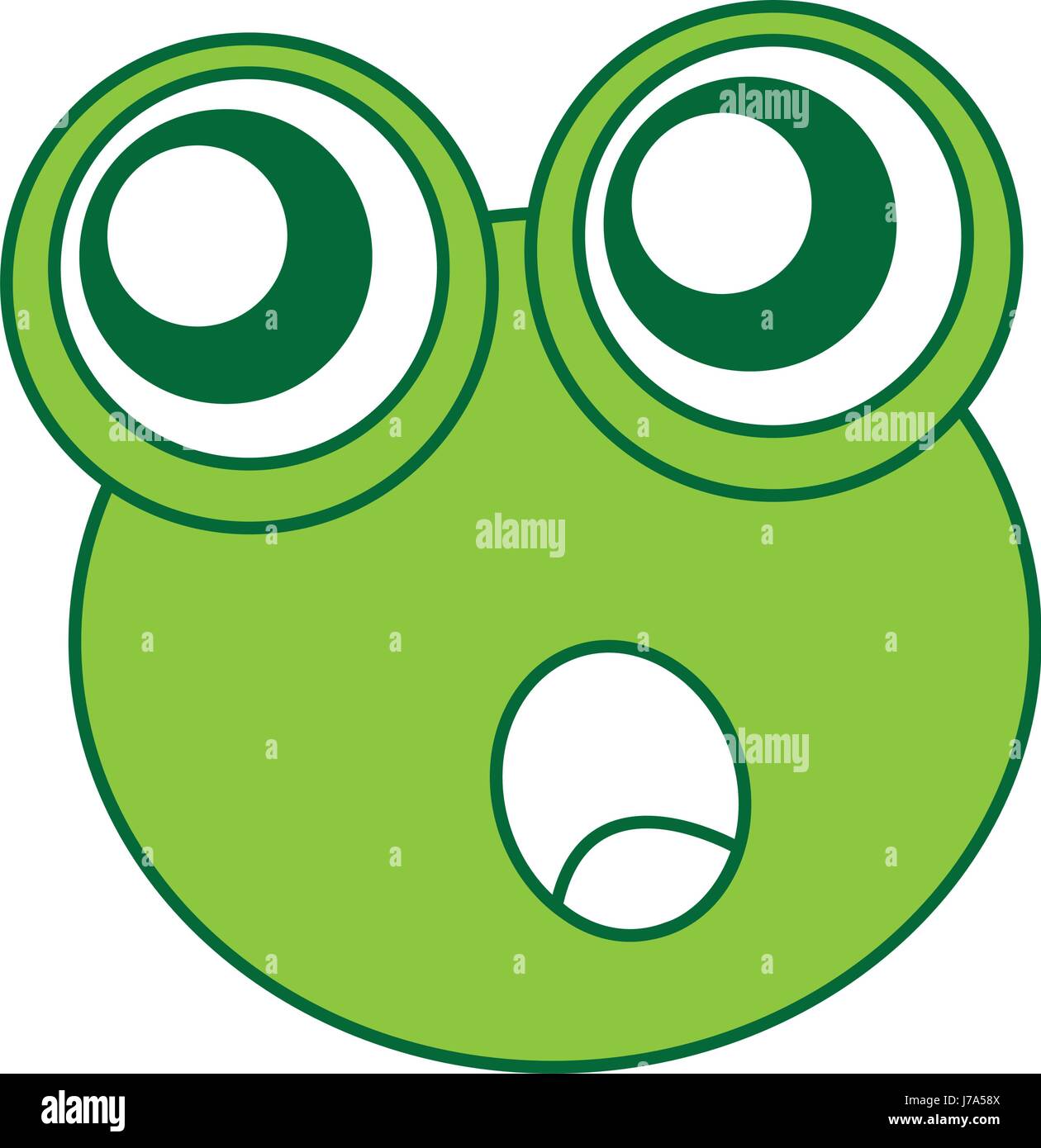 comic frog character icon Stock Vector Image & Art - Alamy