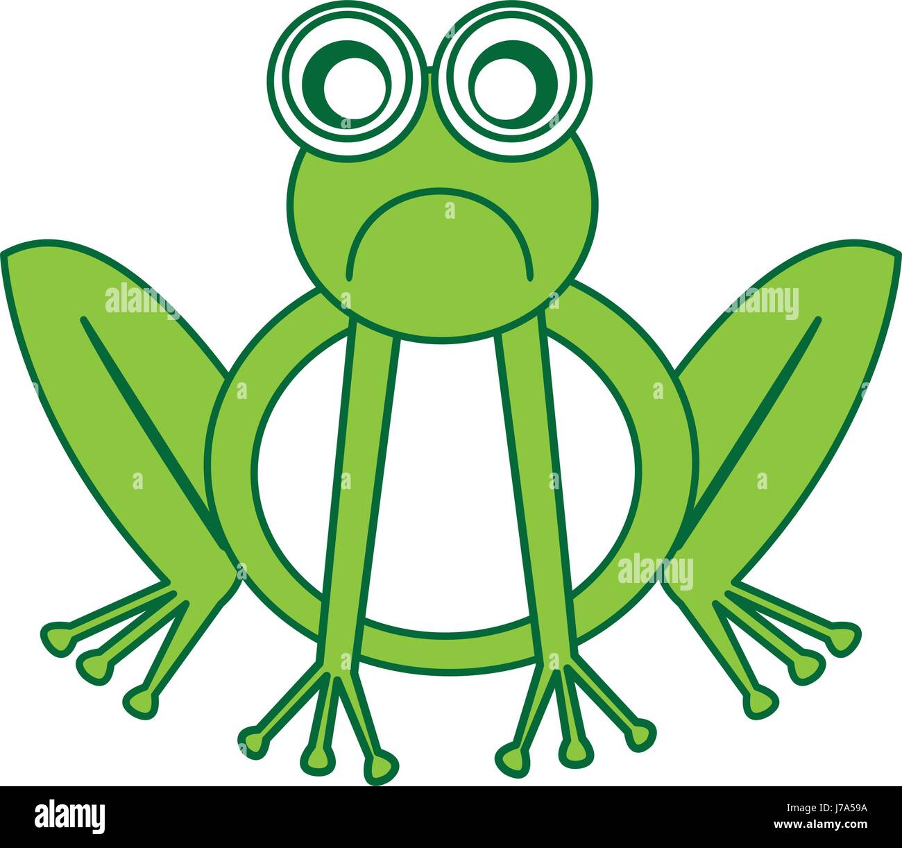 comic sad frog character icon Stock Vector Image & Art - Alamy