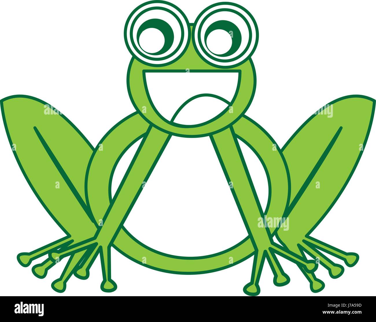 comic frog character icon Stock Vector Image & Art - Alamy