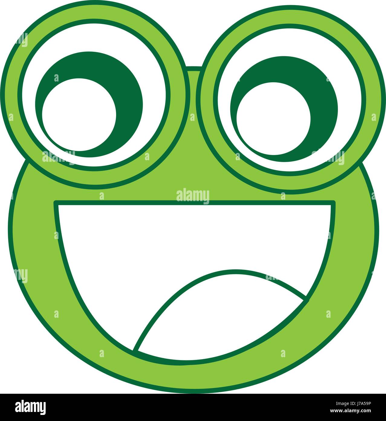 comic frog character icon Stock Vector Image & Art - Alamy