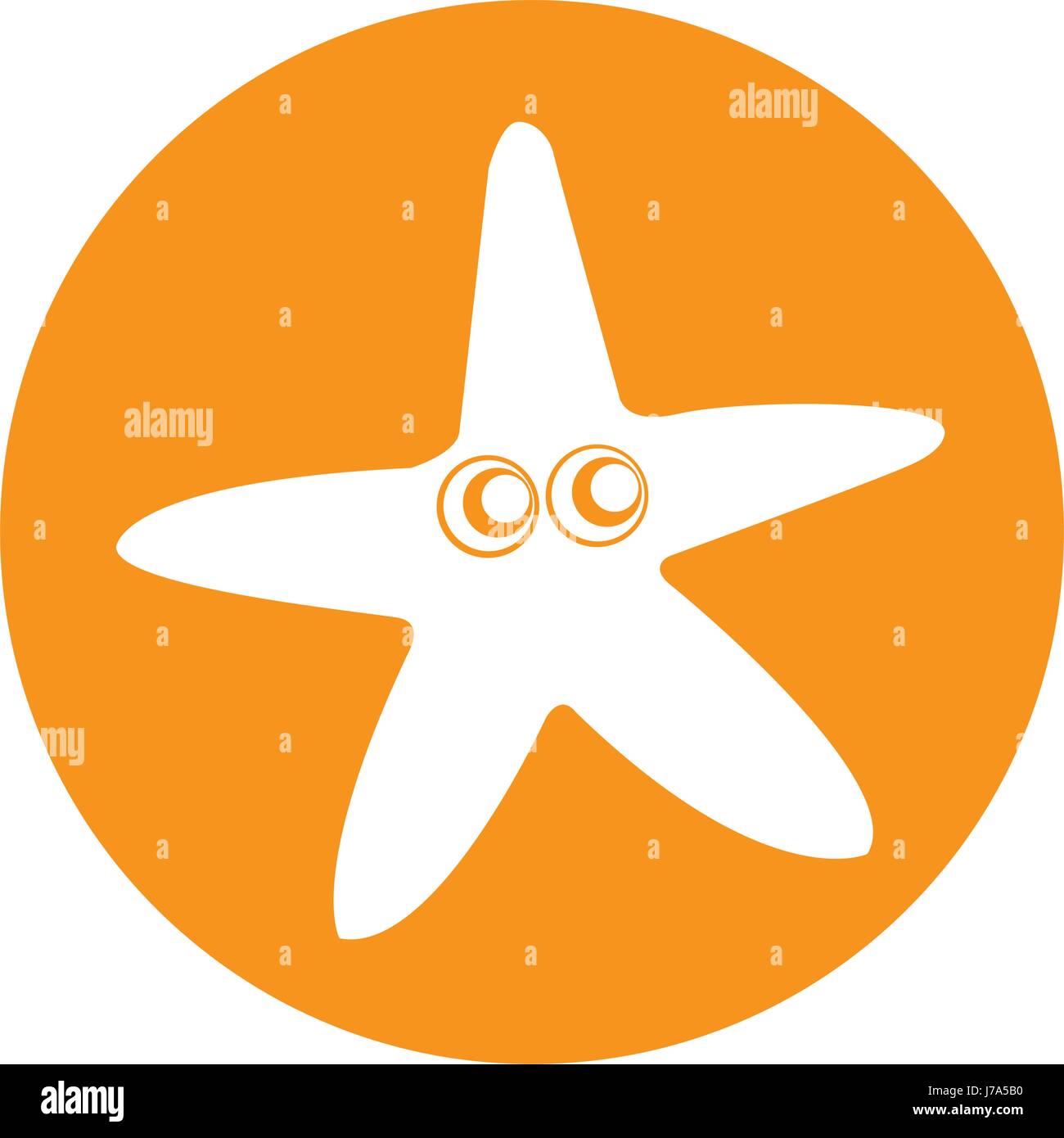 starfish comic character icon Stock Vector Image & Art - Alamy