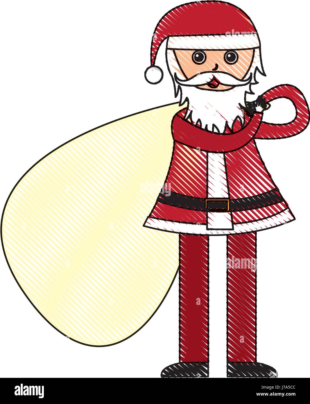 santa claus comic character Stock Vector Image & Art - Alamy