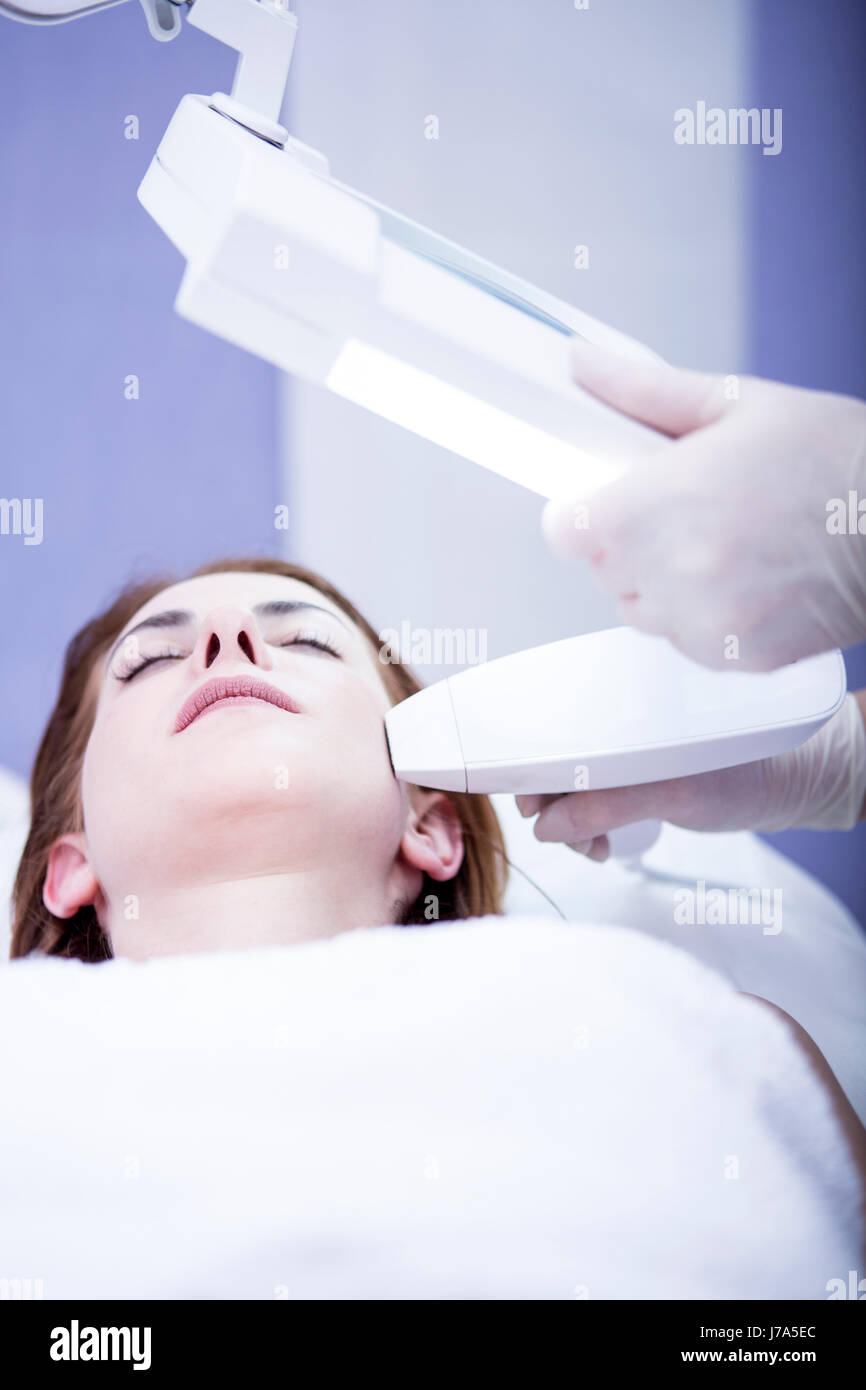 Aesthetic surgery, radio frequency lifting Stock Photo - Alamy