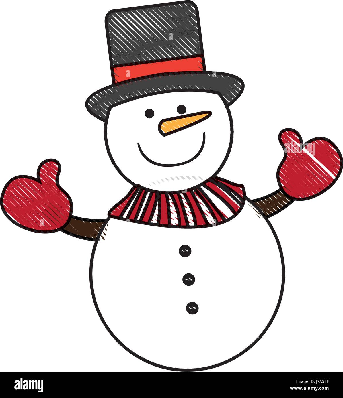 snowman comic character icon Stock Vector Image & Art - Alamy