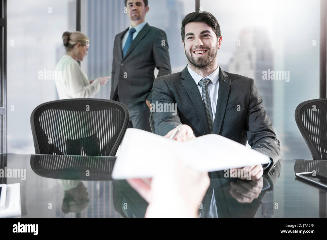 Receiving your paper hi-res stock photography and images - Alamy