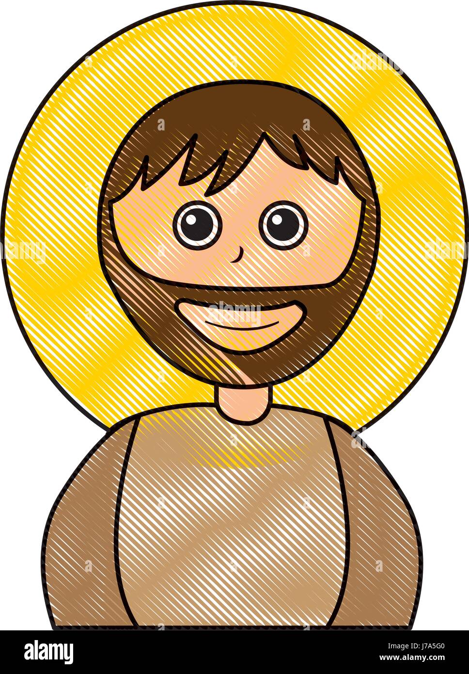 saint joseph manger character Stock Vector Image & Art - Alamy