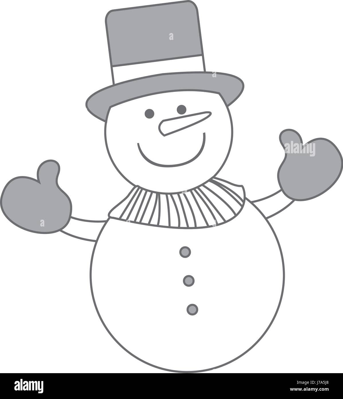 Snowman comic character icon hi-res stock photography and images - Alamy