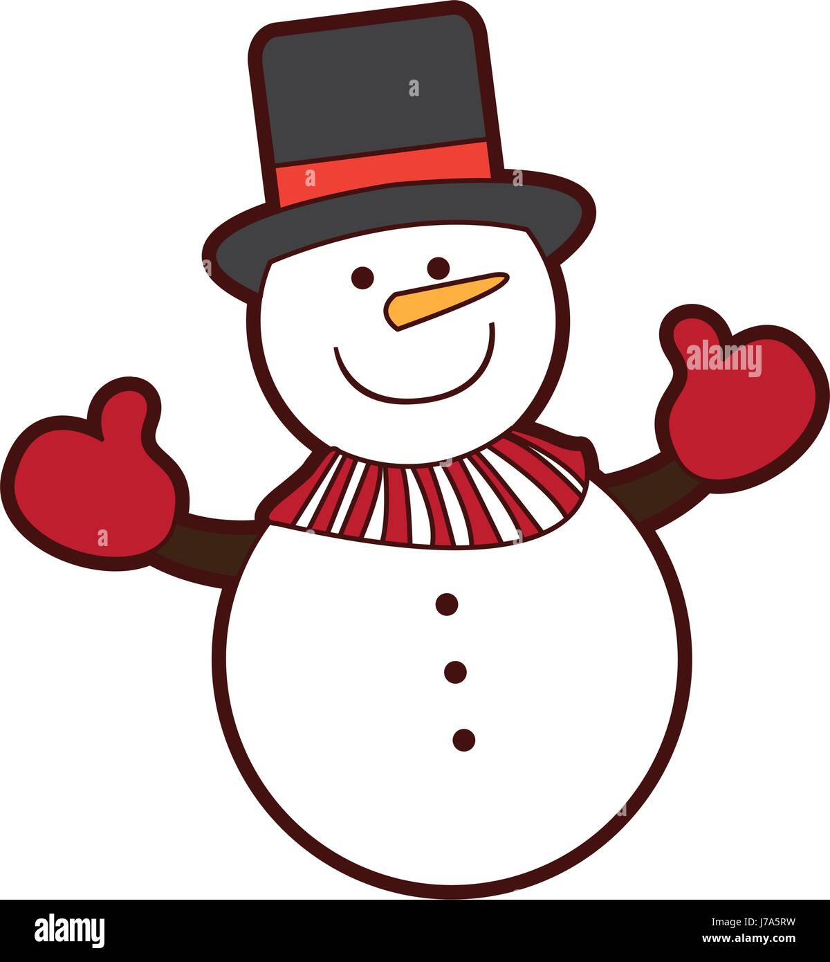 snowman comic character icon Stock Vector Image & Art - Alamy