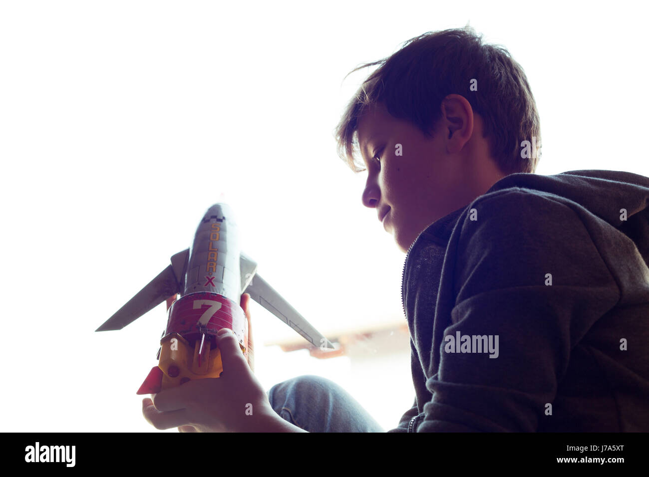 Boy toy rocket hi-res stock photography and images - Alamy