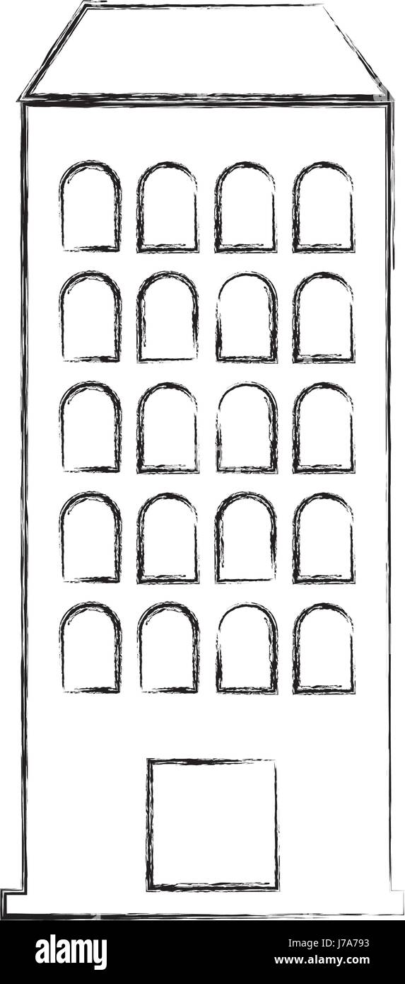 exterior building drawing icon Stock Vector Image & Art - Alamy