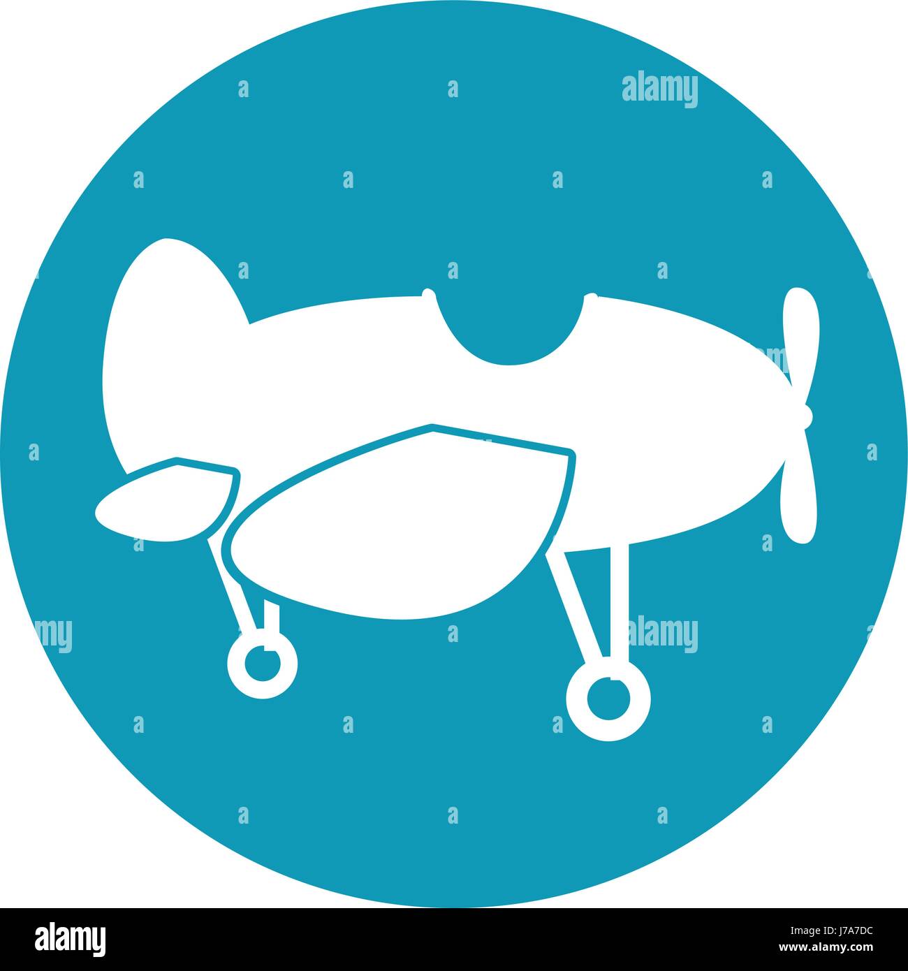 cute airplane flying icon Stock Vector Image & Art - Alamy