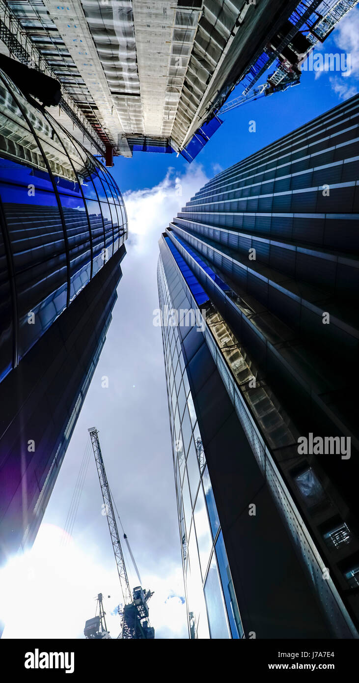 Facades three office towers hi-res stock photography and images - Alamy