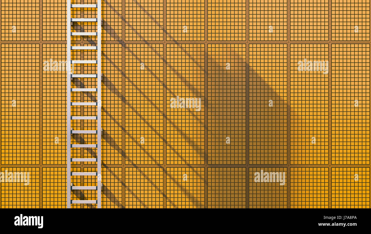 Ladder fixed tiled wall hi-res stock photography and images - Alamy