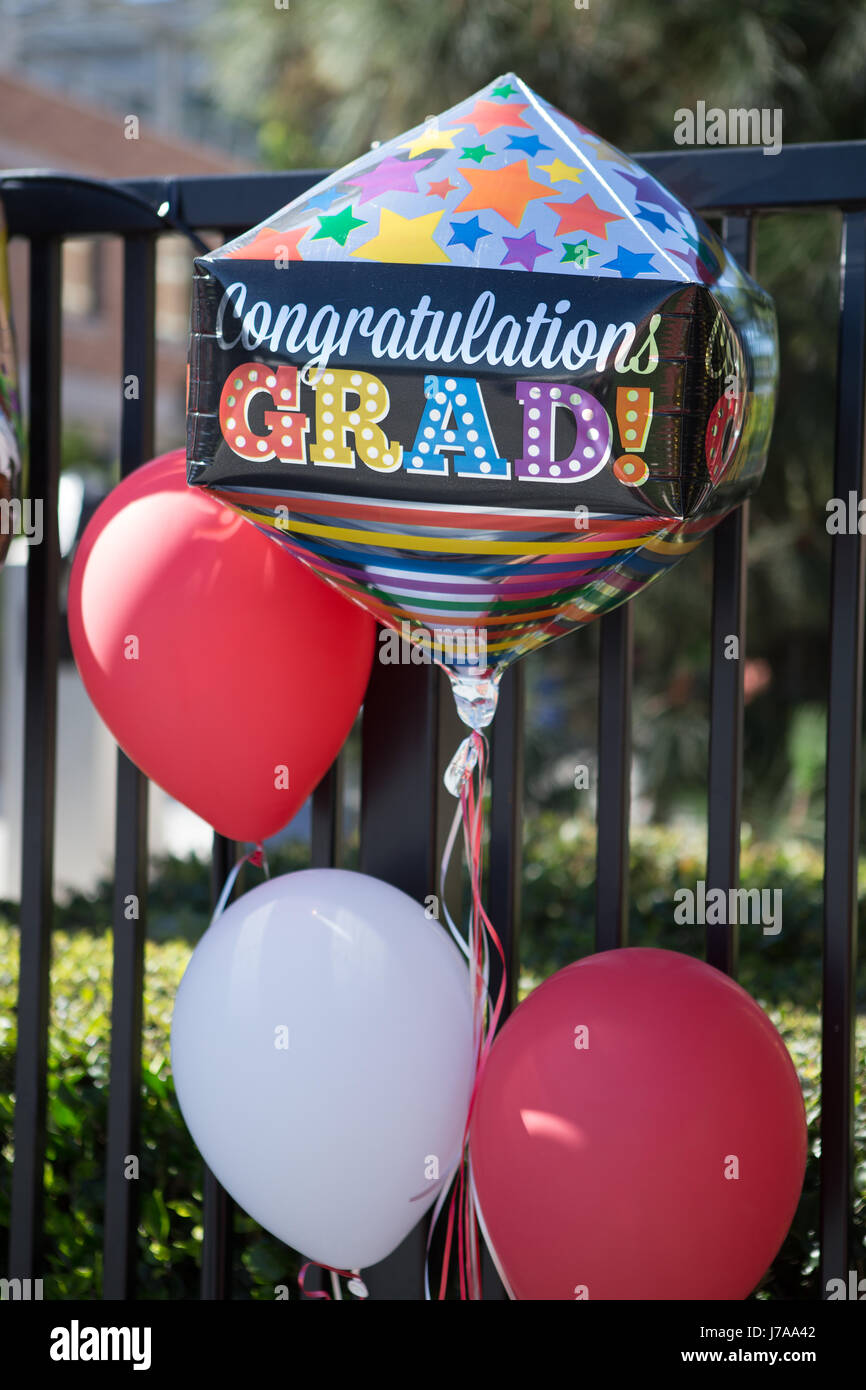 Graduation balloons hi-res stock photography and images - Alamy