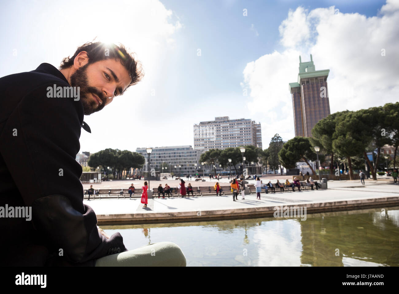 Pensive Man Backlight High Resolution Stock Photography and Images - Alamy