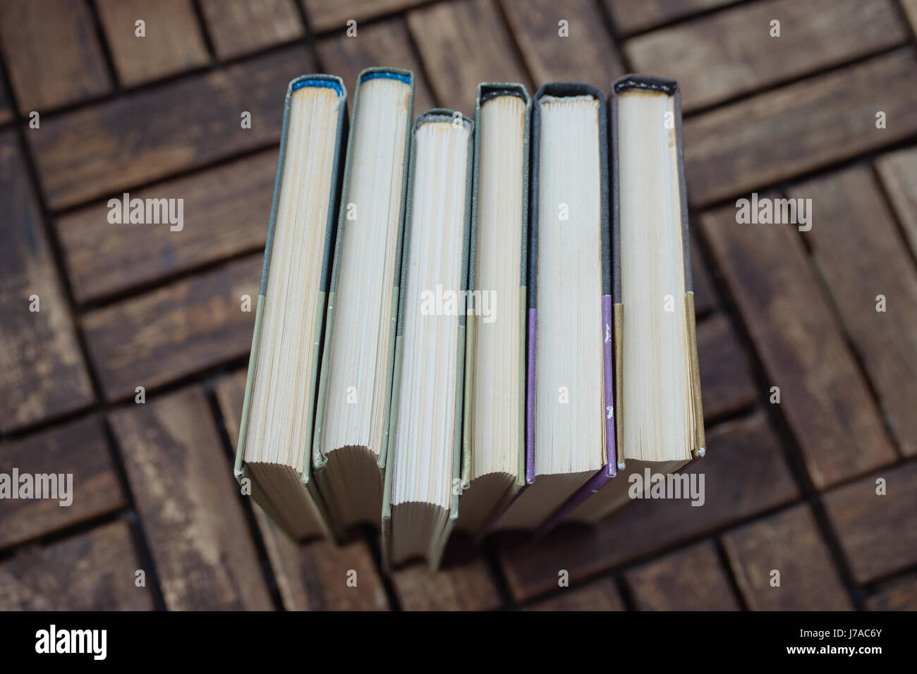Top view antique book cover hi-res stock photography and images - Alamy