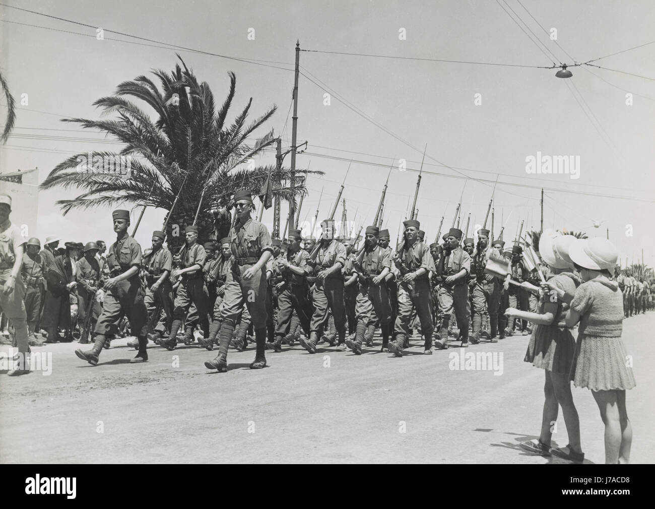 Parade Of French Troops Stock Photos & Parade Of French Troops Stock ...