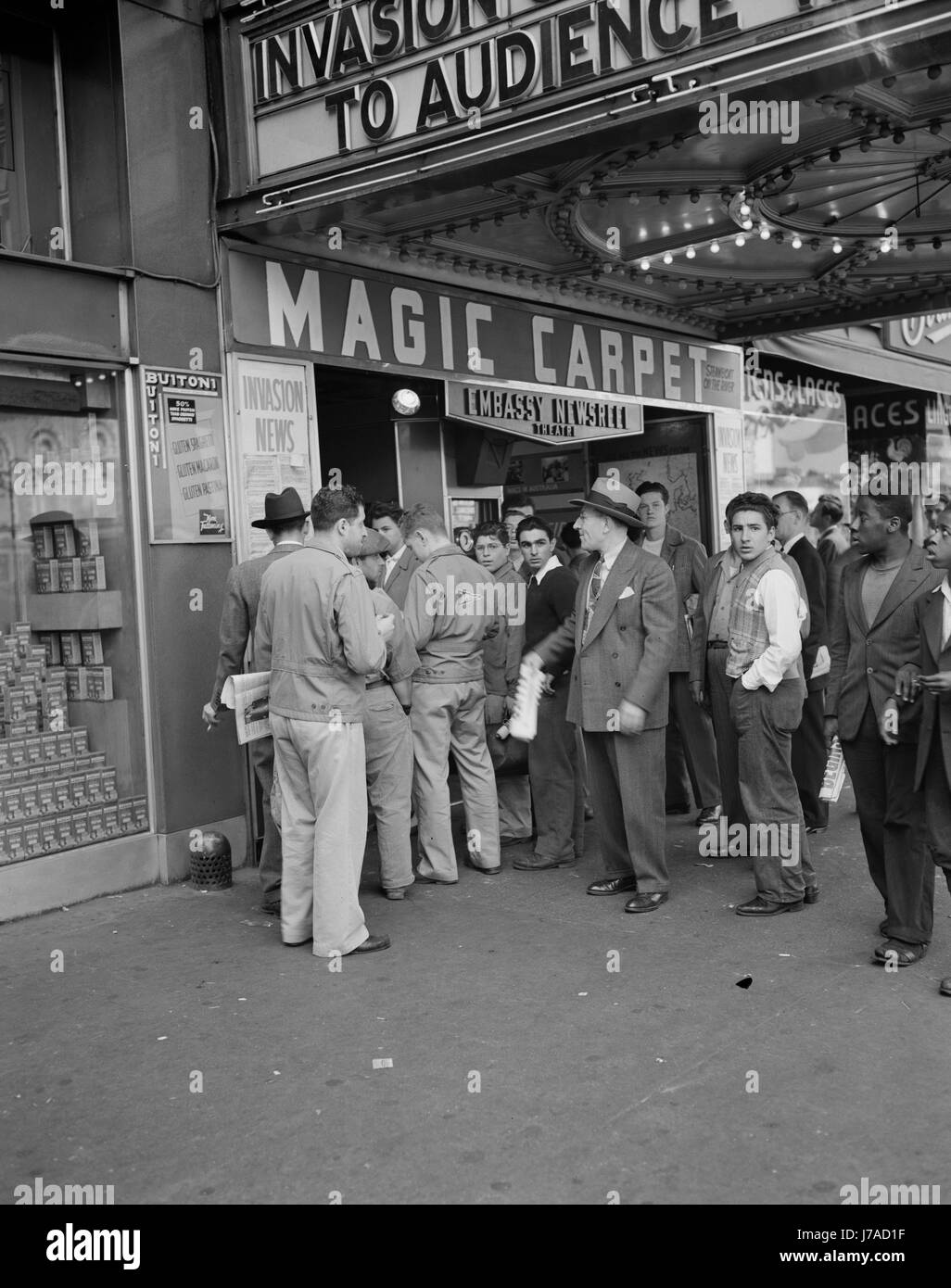 June 6, 1944 - Times Square and vicinity on D-Day, New York, New York ...