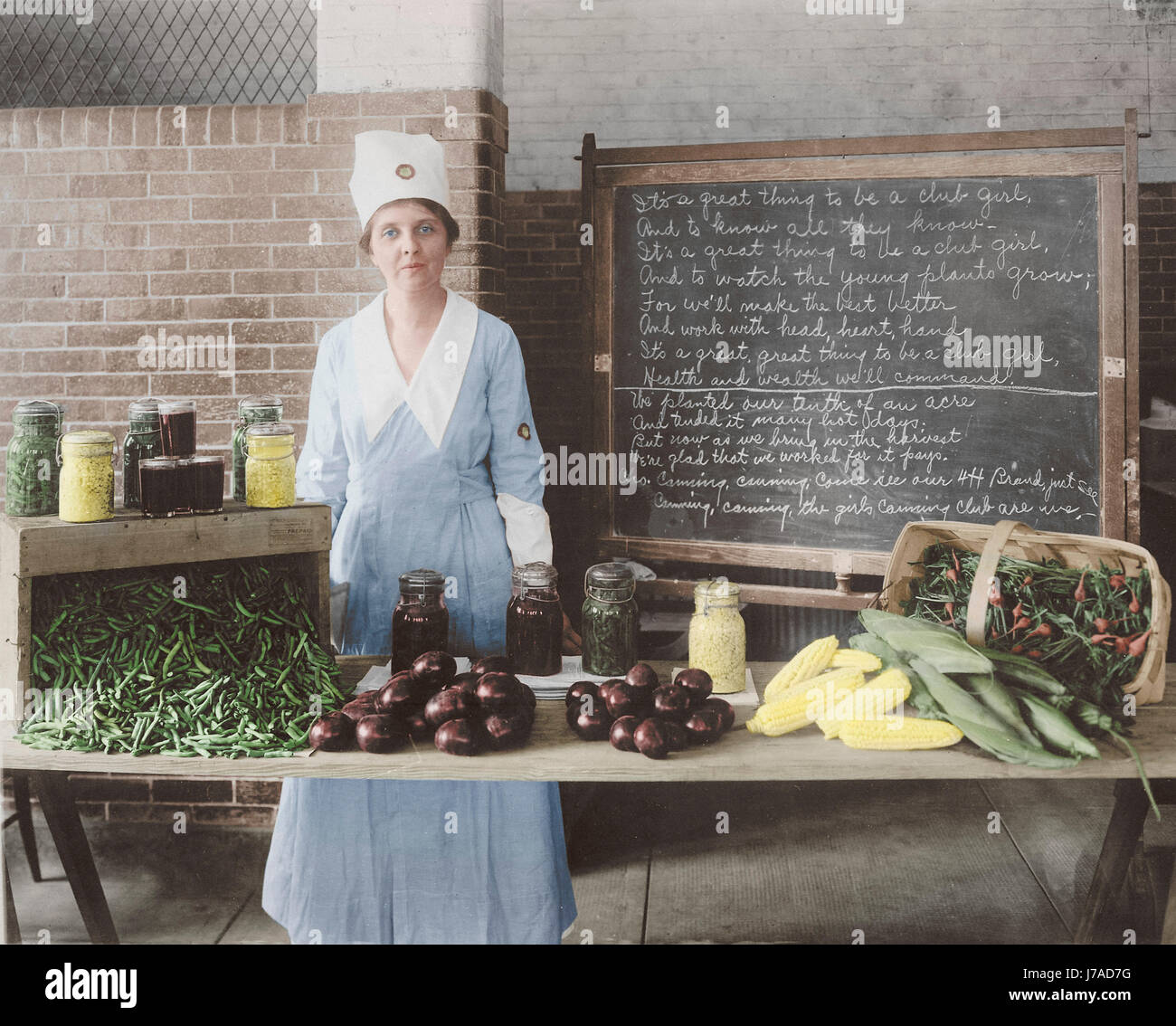 Woman wearing official badge uniform us food administration hi-res ...