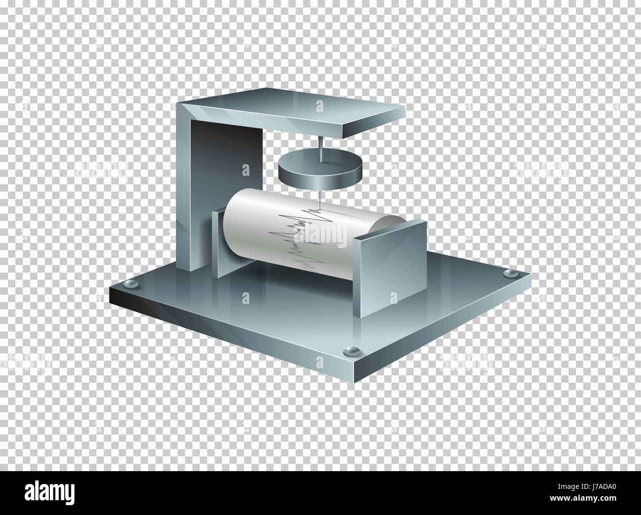 Seismograph detect and record earthquakes illustration Stock Vector ...