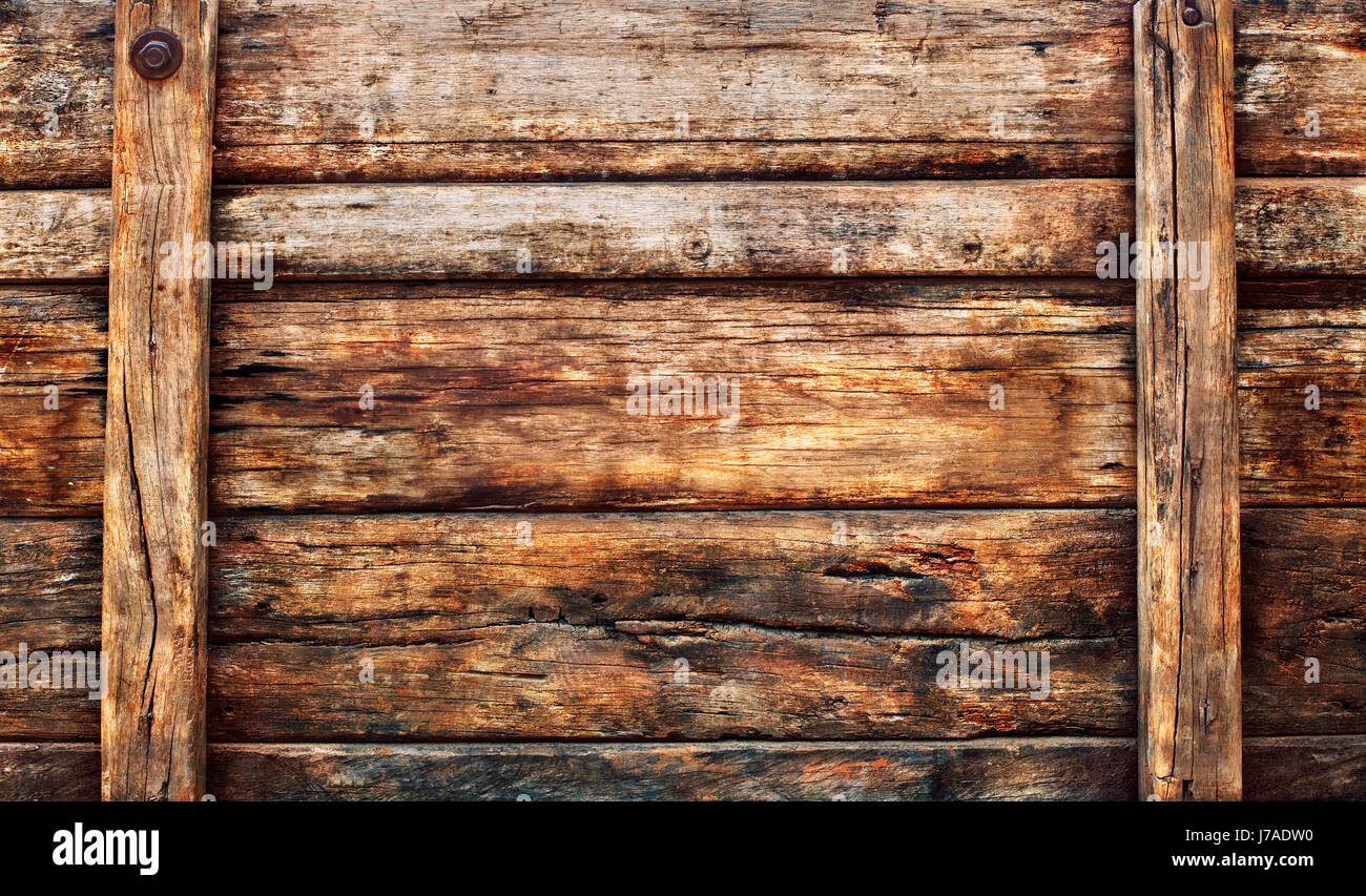 old dirty wood broad panel used as grunge textured background backdrop ...