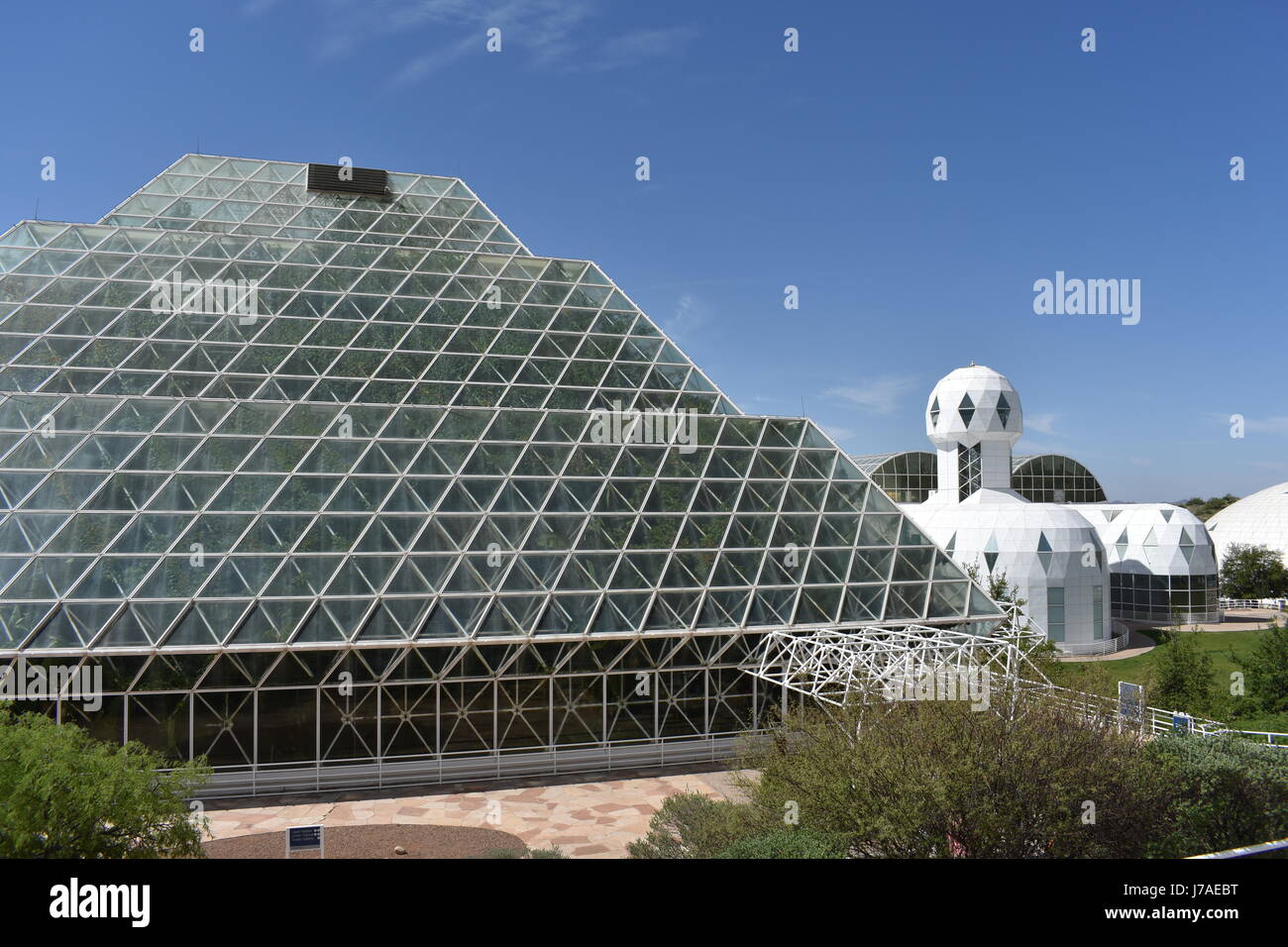 Exterior view of the Biosphere 2, Arizona, U.S.A Stock Photo - Alamy