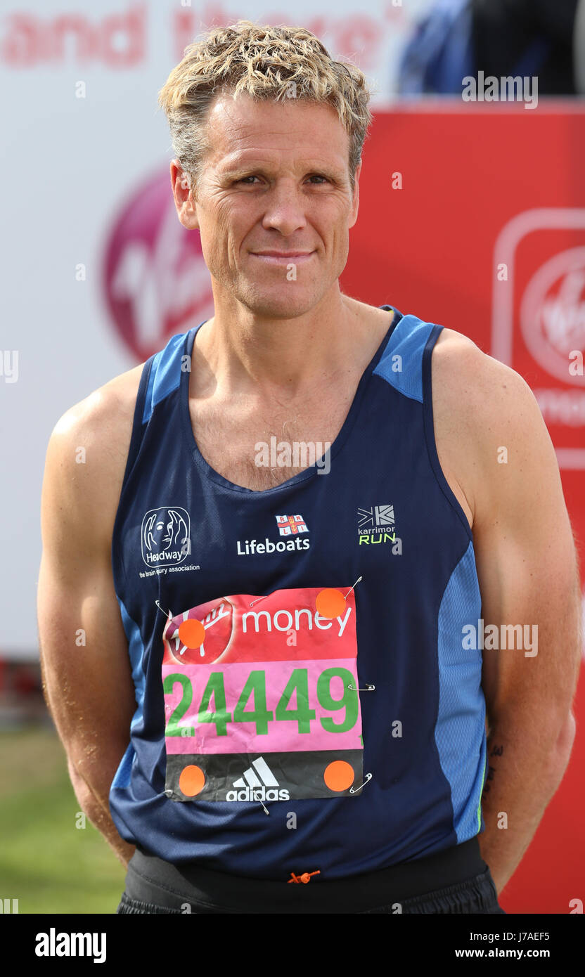 Photocall at the London Marathon 2017 Featuring: James Cracknell Where ...