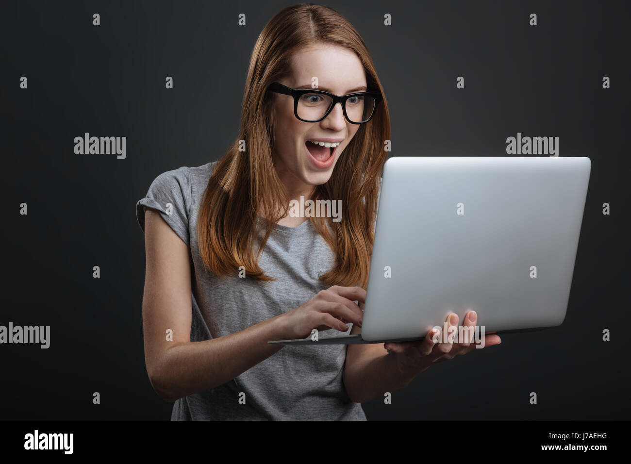 Energetic facial expression hi-res stock photography and images - Alamy