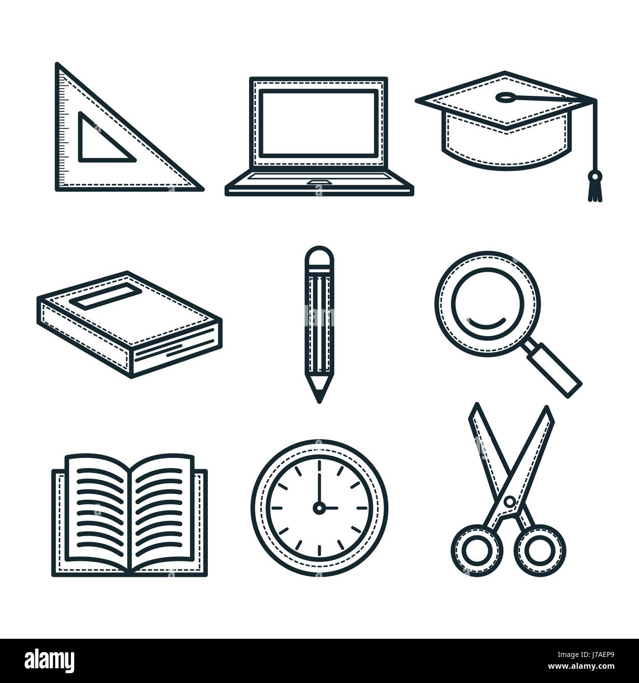 Studying related objects Stock Vector Image & Art - Alamy