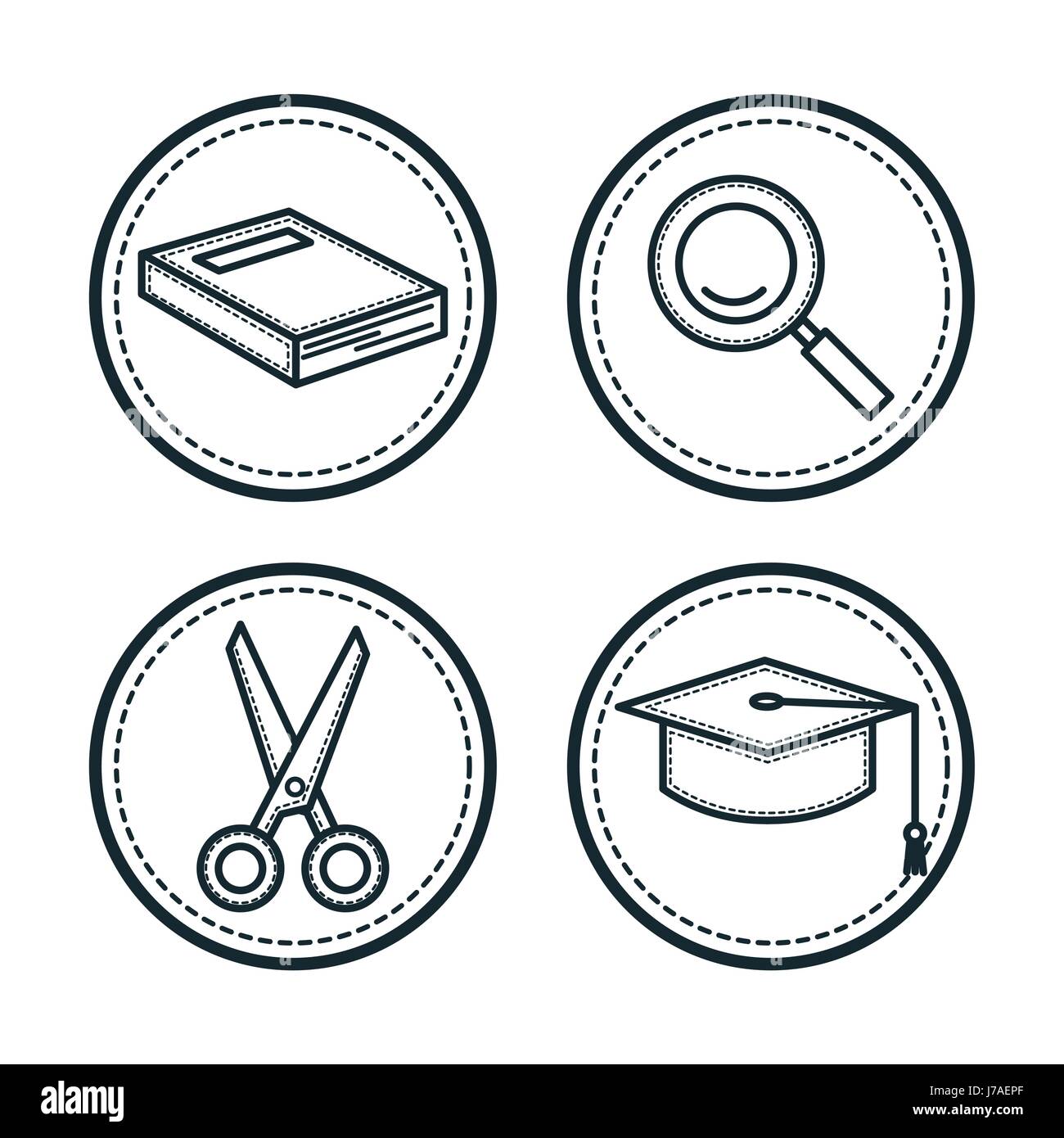 Hand drawn icons Stock Vector Image & Art - Alamy