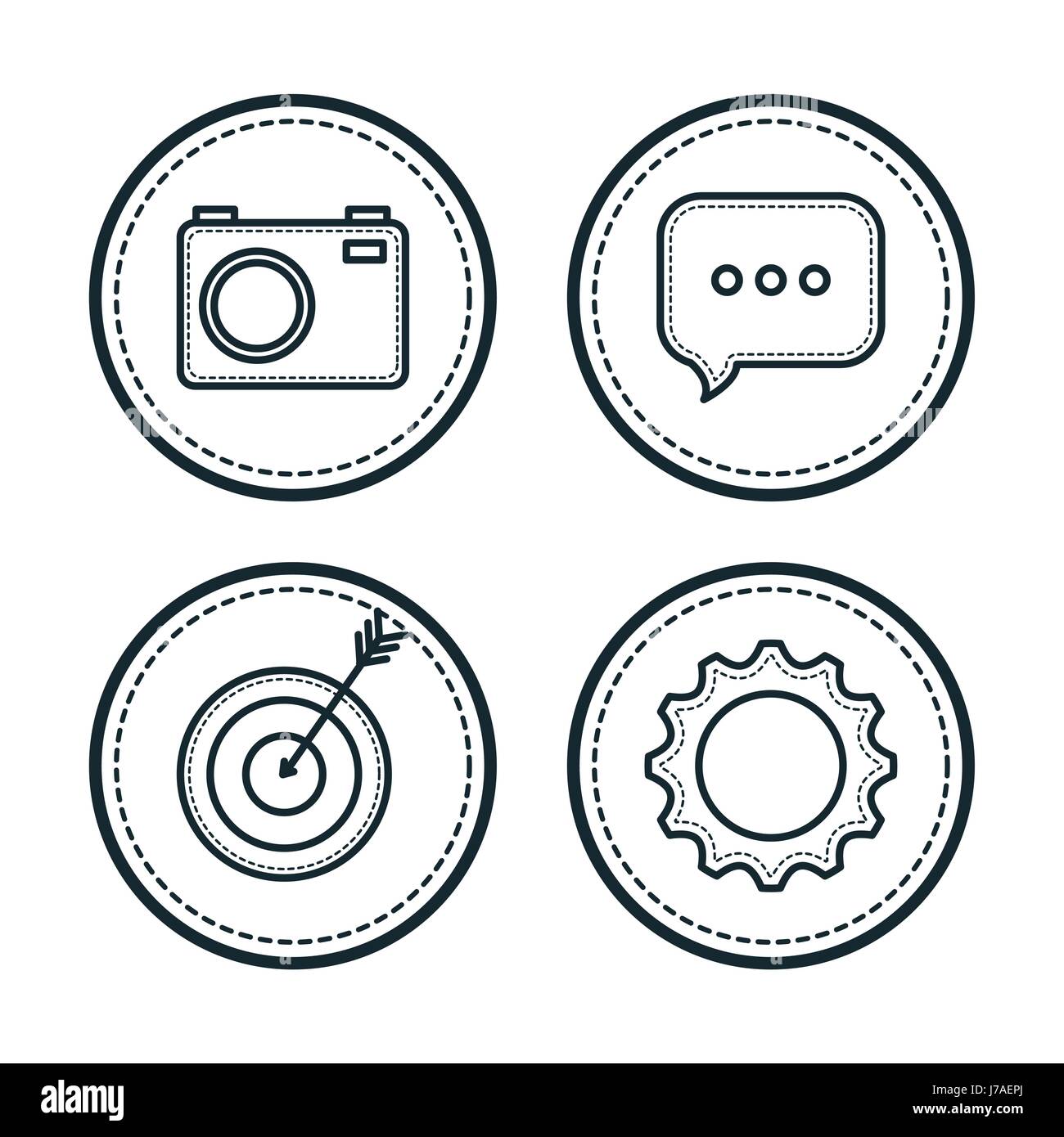 Hand drawn icons Stock Vector Image & Art - Alamy