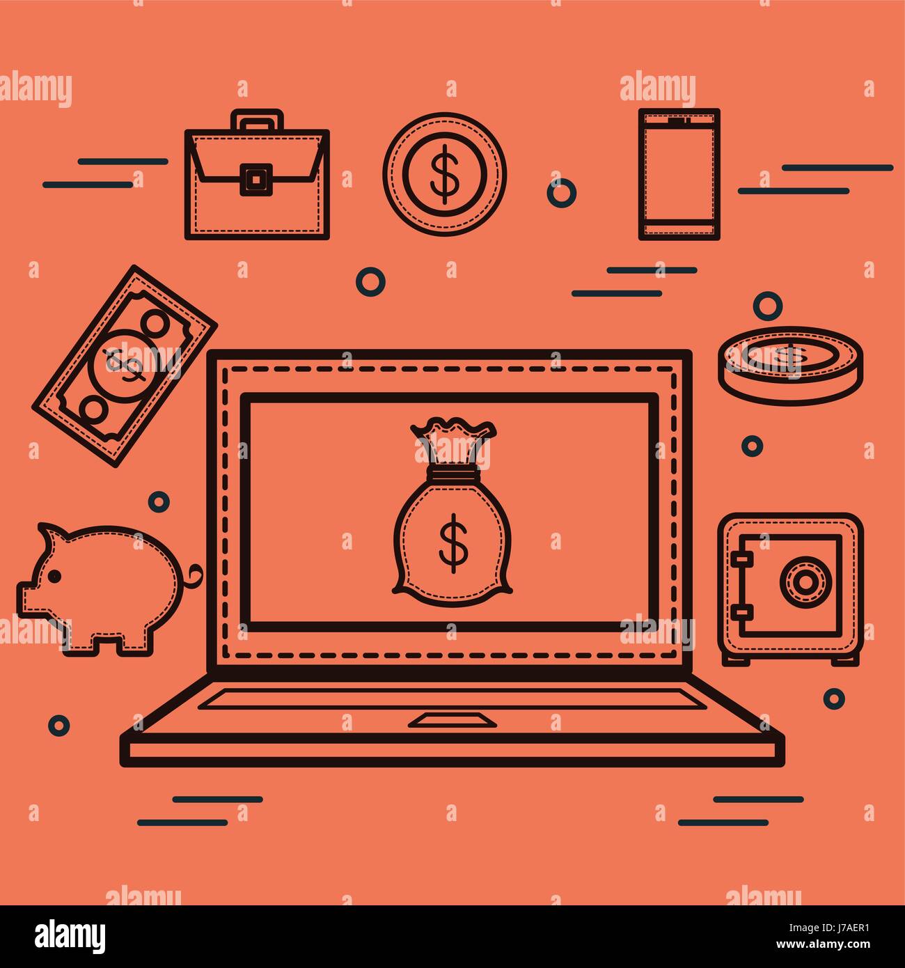 Hand drawn money related objects Stock Vector Image & Art - Alamy