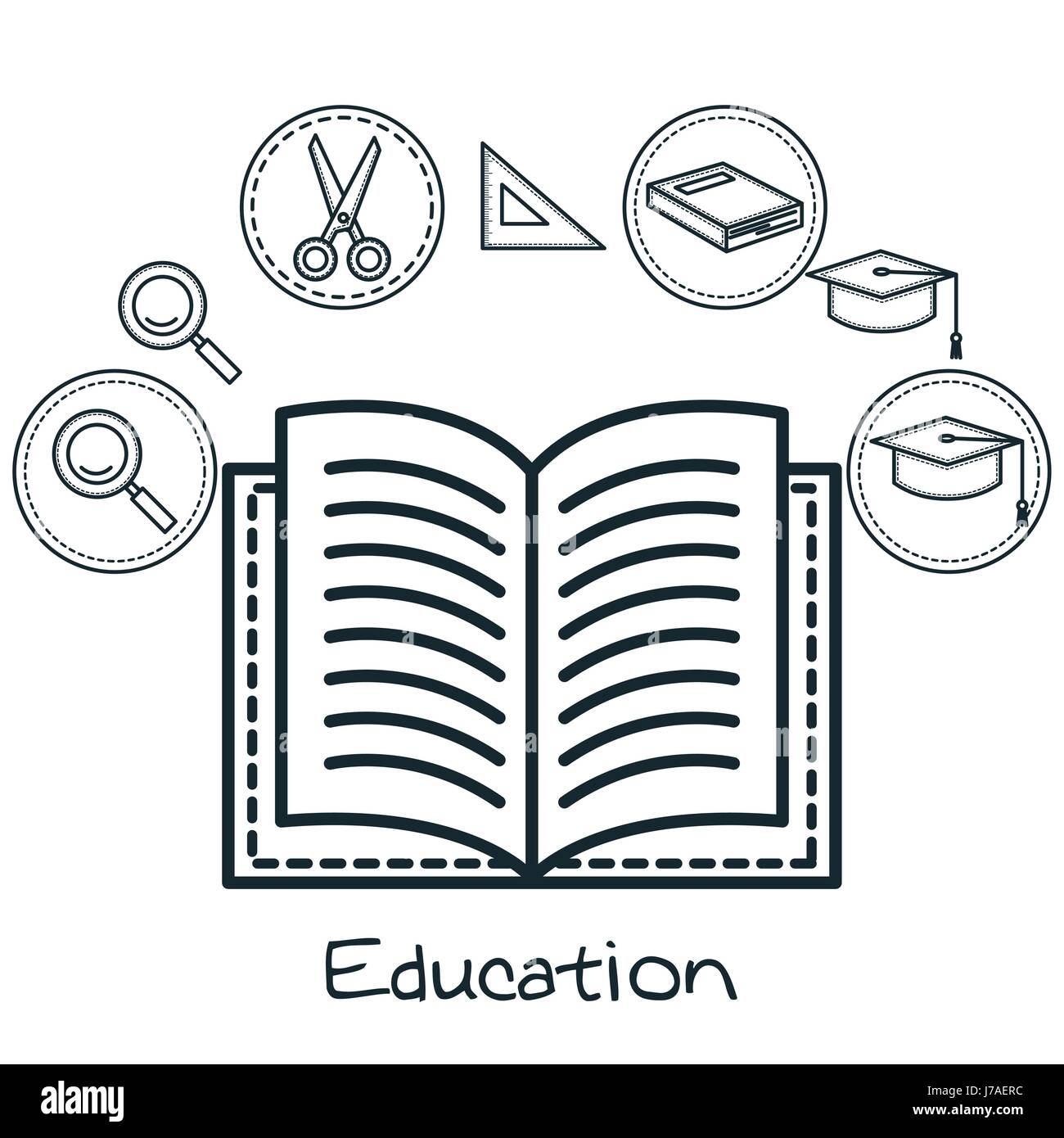 Education related objects Stock Vector Image & Art - Alamy