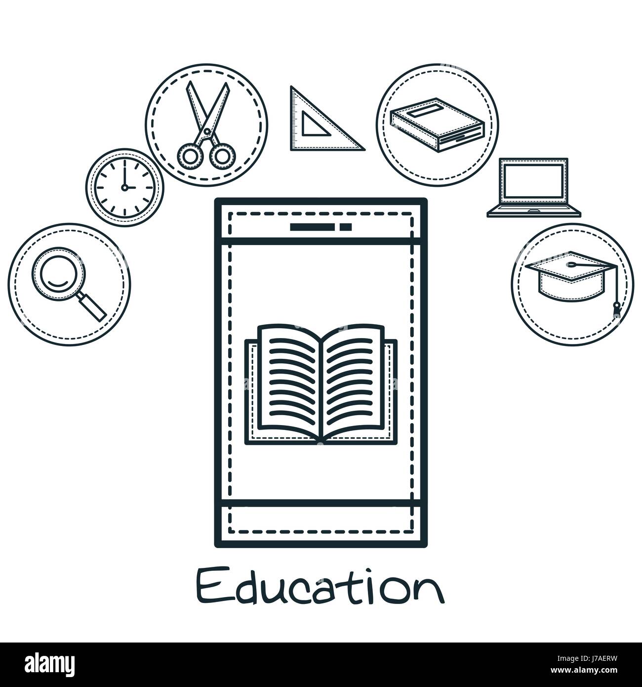 Education related objects Stock Vector Image & Art - Alamy